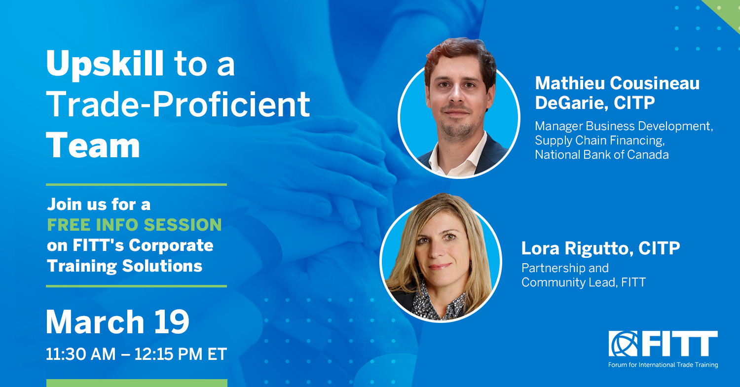 FITT’s Corporate Solutions - Upskill to a trade-proficient team | Forum for International Trade ...