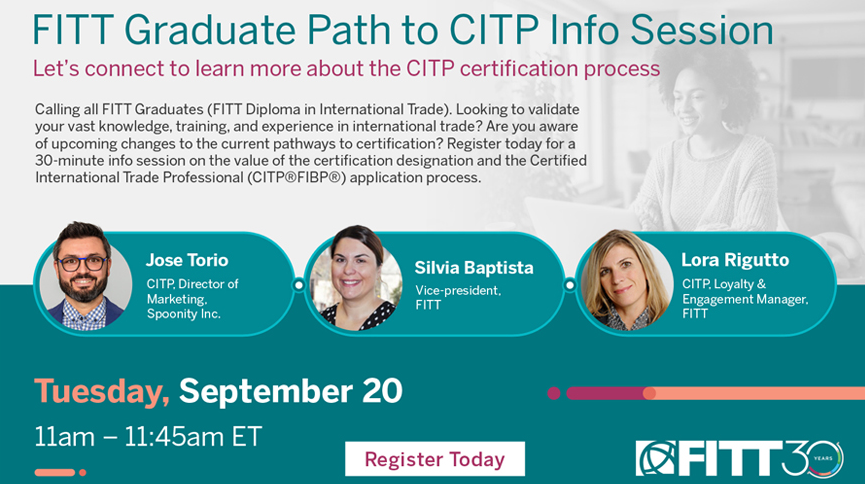 FITT Graduate Path to CITP info session | Forum for International Trade ...