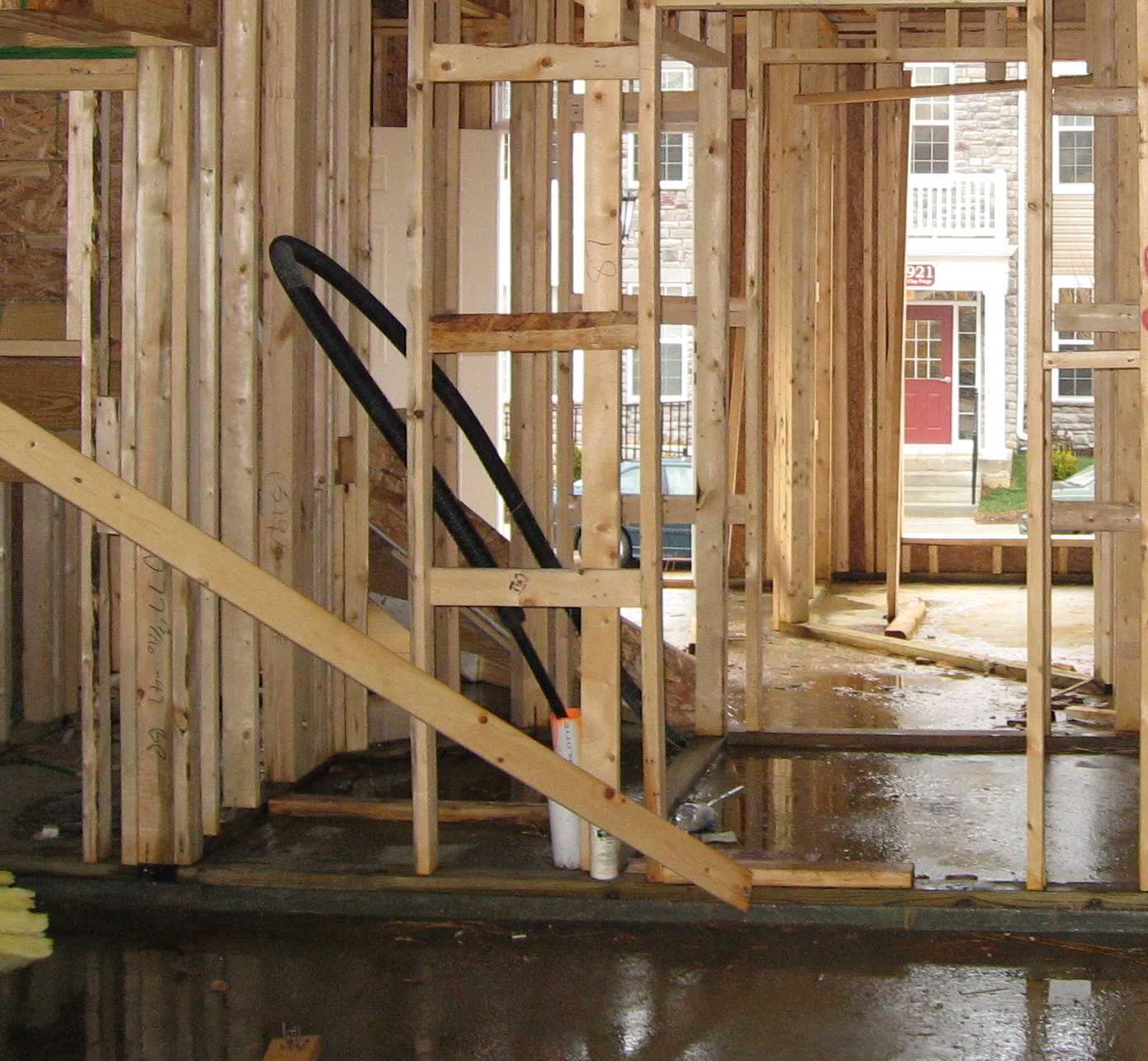 Mysterious Painted Orange Pipe in Utility Room | Plumbing Forums ...