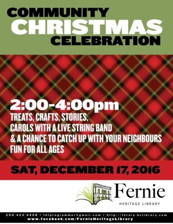 Community Christmas Celebration at the Fernie Library