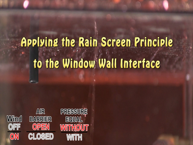 Applying Rain Screen Principles to Window and Door Installations