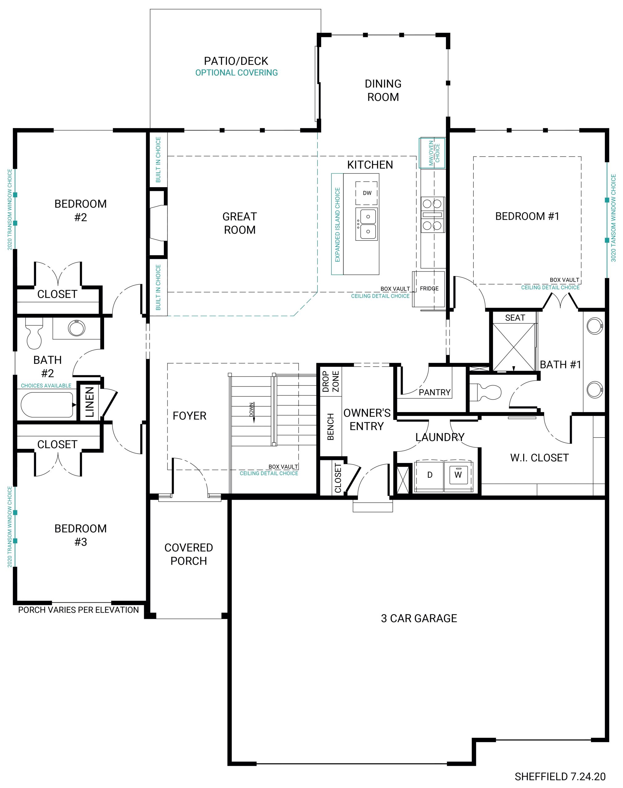 The Sheffield Plan - Summit Homes | Reserve at Woodside Ridge