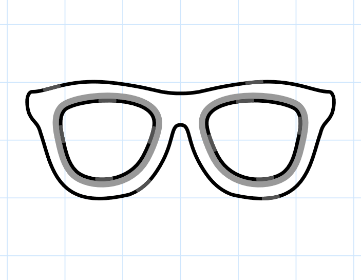 Glasses Cut Out