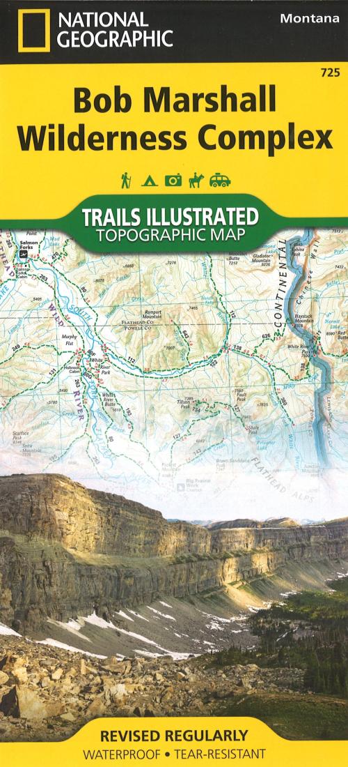 Bob Marshall Wilderness Complex Topographic Map by National Geographic Maps