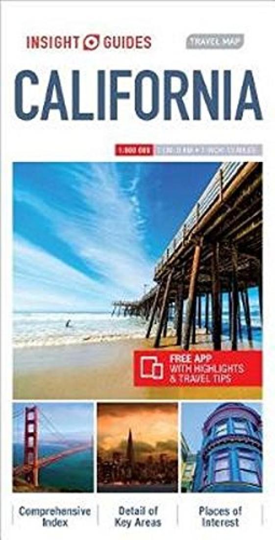 California : Insight Guides Travel Map by Insight Guides (Firm)