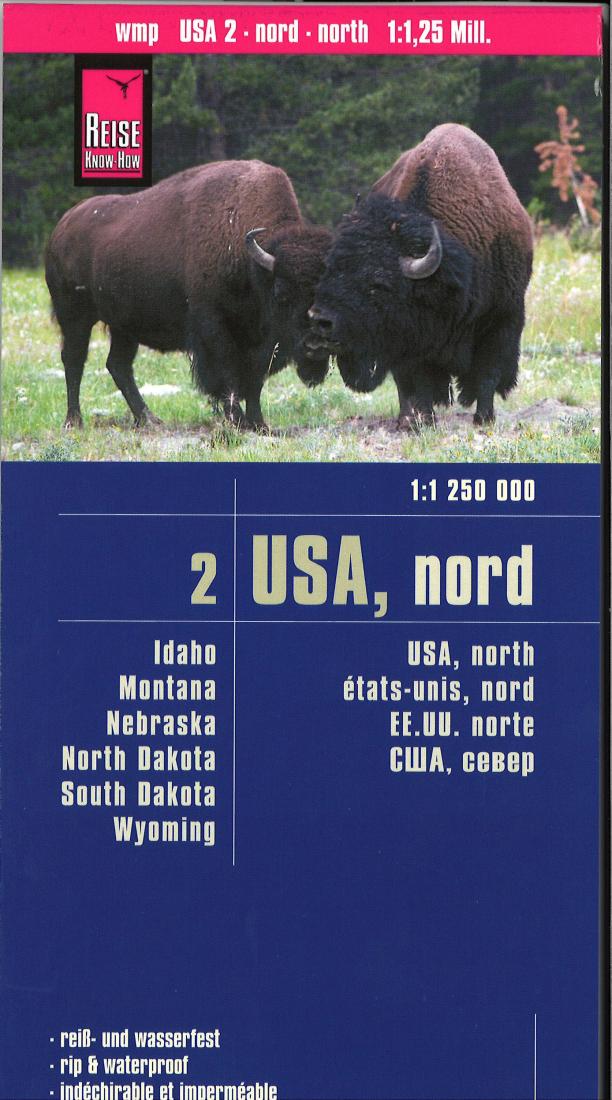 Northern United States Road map by Reise Know-How Verlag