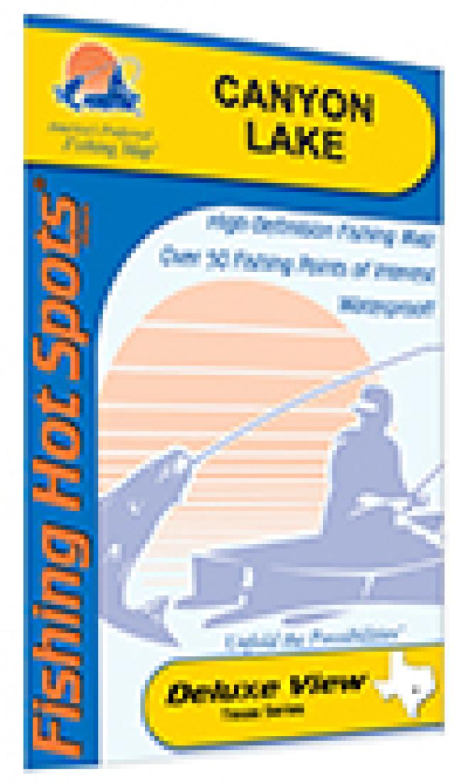 Canyon Lake Fishing Map by Fishing Hot Spots