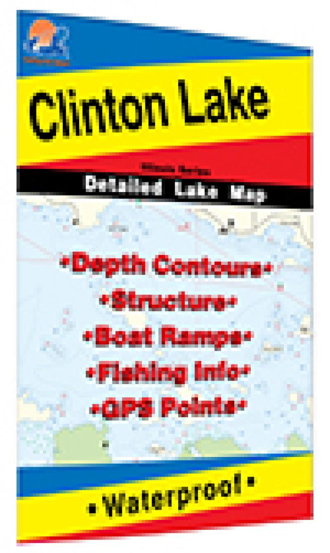 Clinton Lake (Illinois) Fishing Map by Fishing Hot Spots