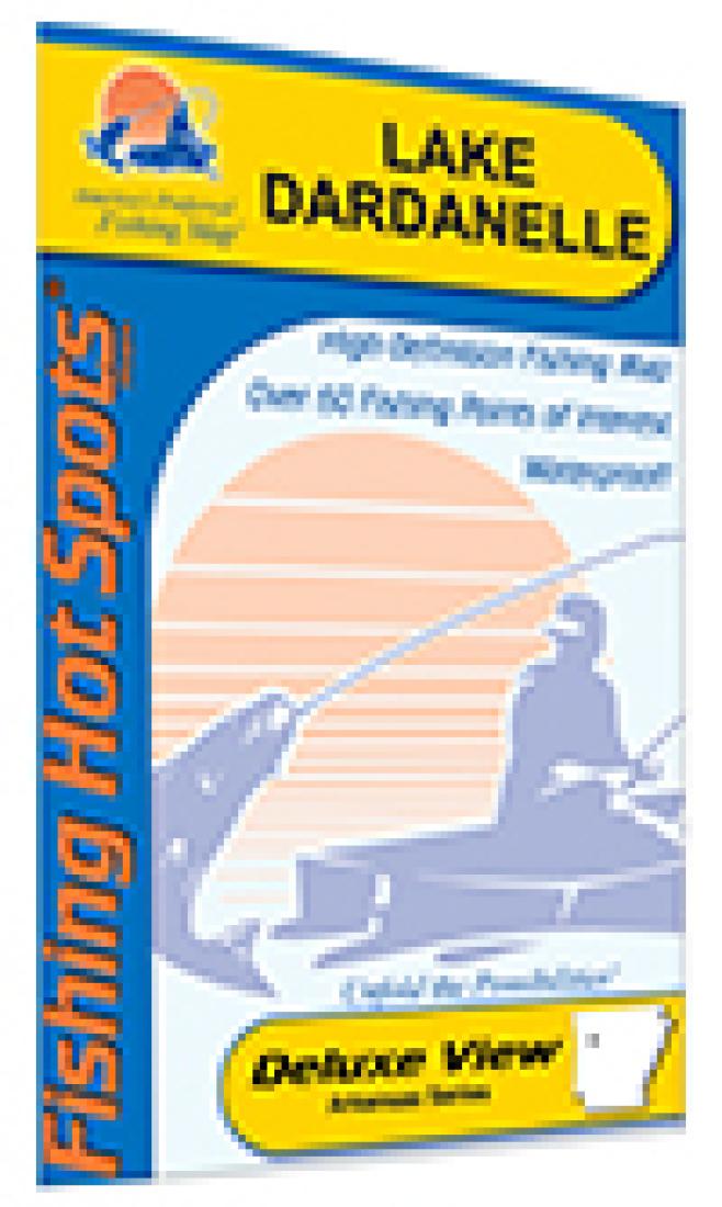 Lake Dardanelle Fishing Map by Fishing Hot Spots