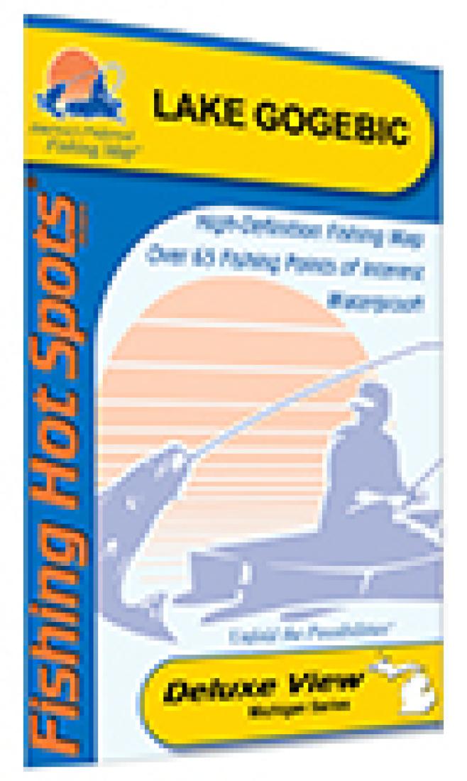 Lake Gogebic Fishing Map by Fishing Hot Spots