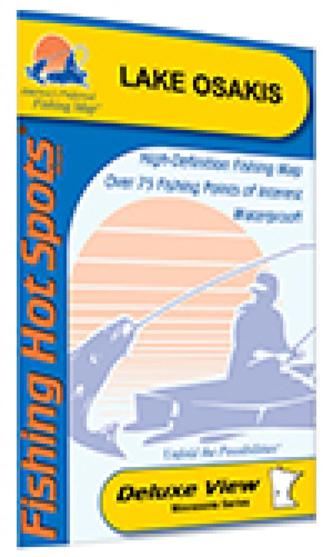 Lake Osakis Fishing Map by Fishing Hot Spots
