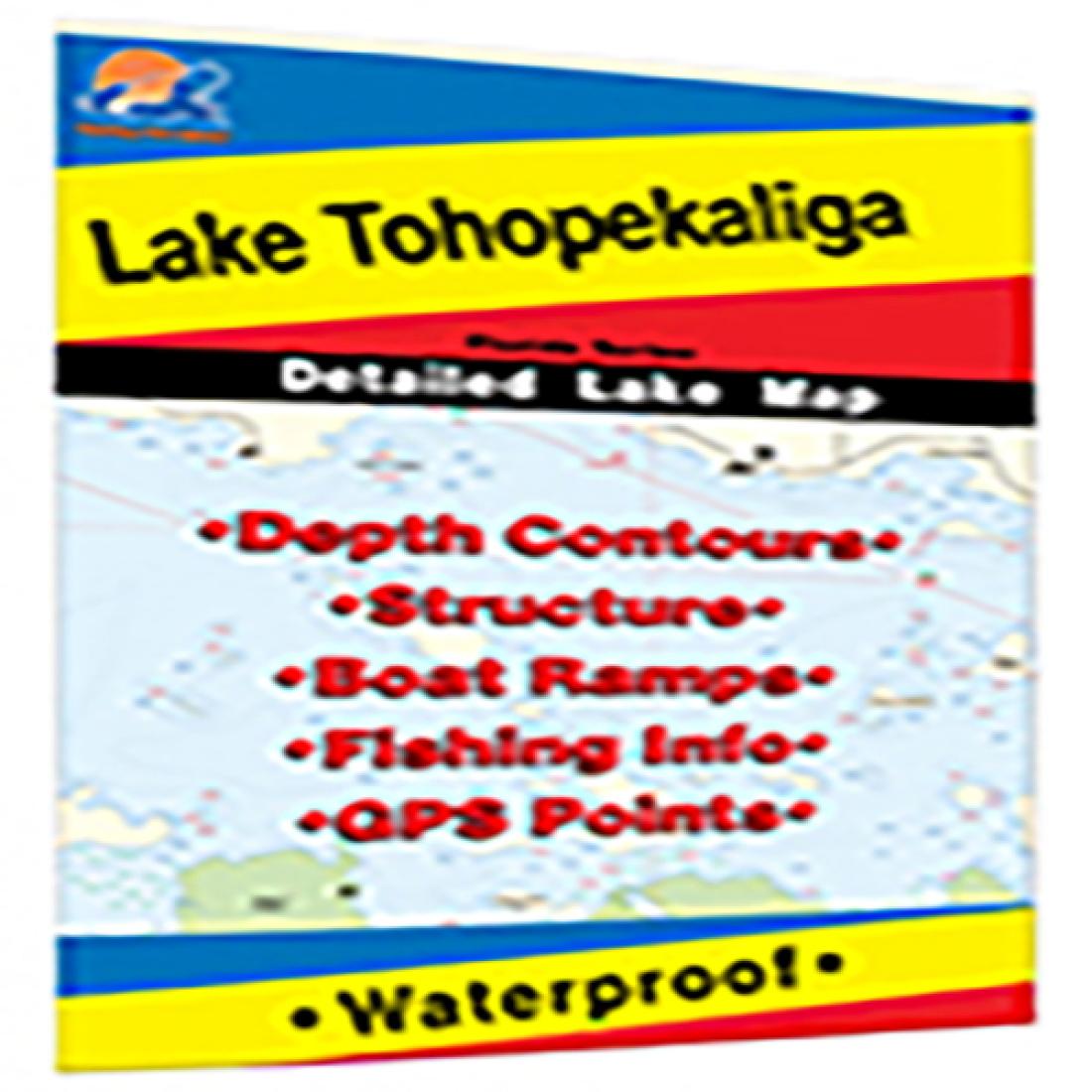 Lake Tohopekaliga Fishing Map by Fishing Hot Spots