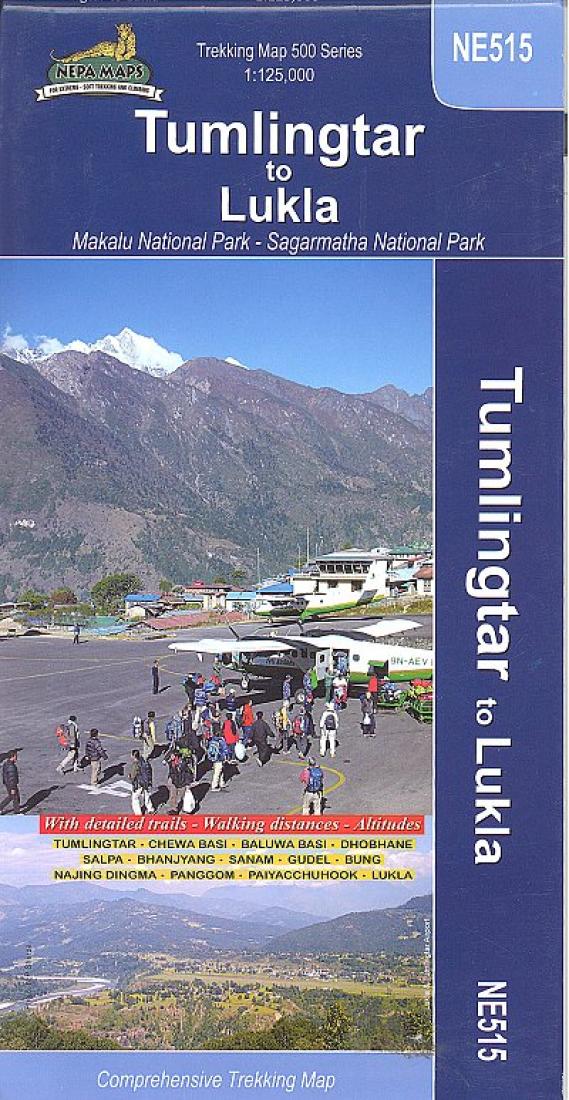 Tumlingtar to Lukla Comprehensive Trekking Map by Himalayan MapHouse ...