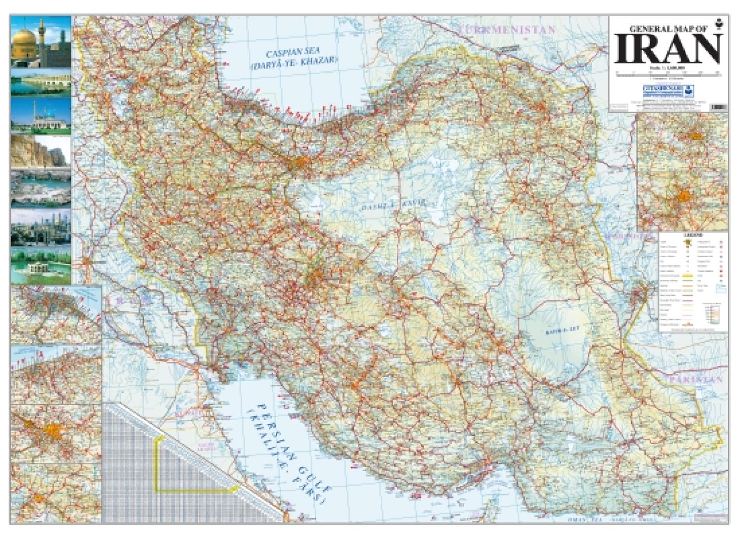General Map of Iran by Shirkat-i Gita Shinasi