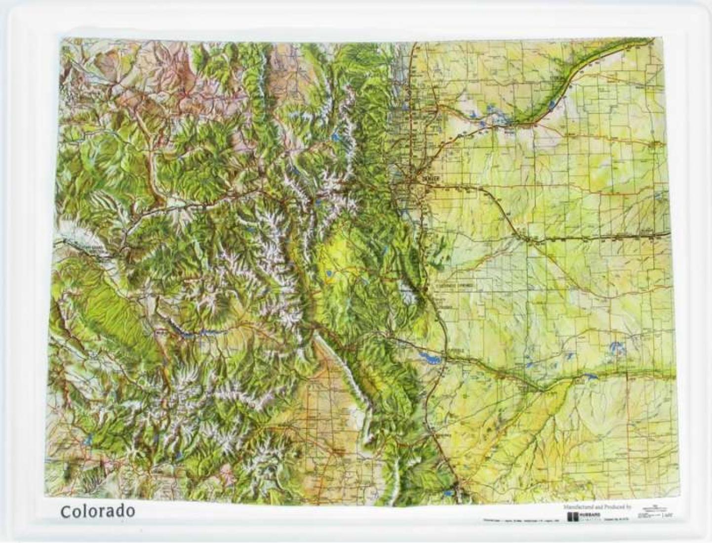 Colorado Raised Relief Map by Hubbard Scientific
