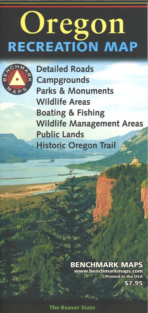 Oregon Recreation Map by Benchmark Maps