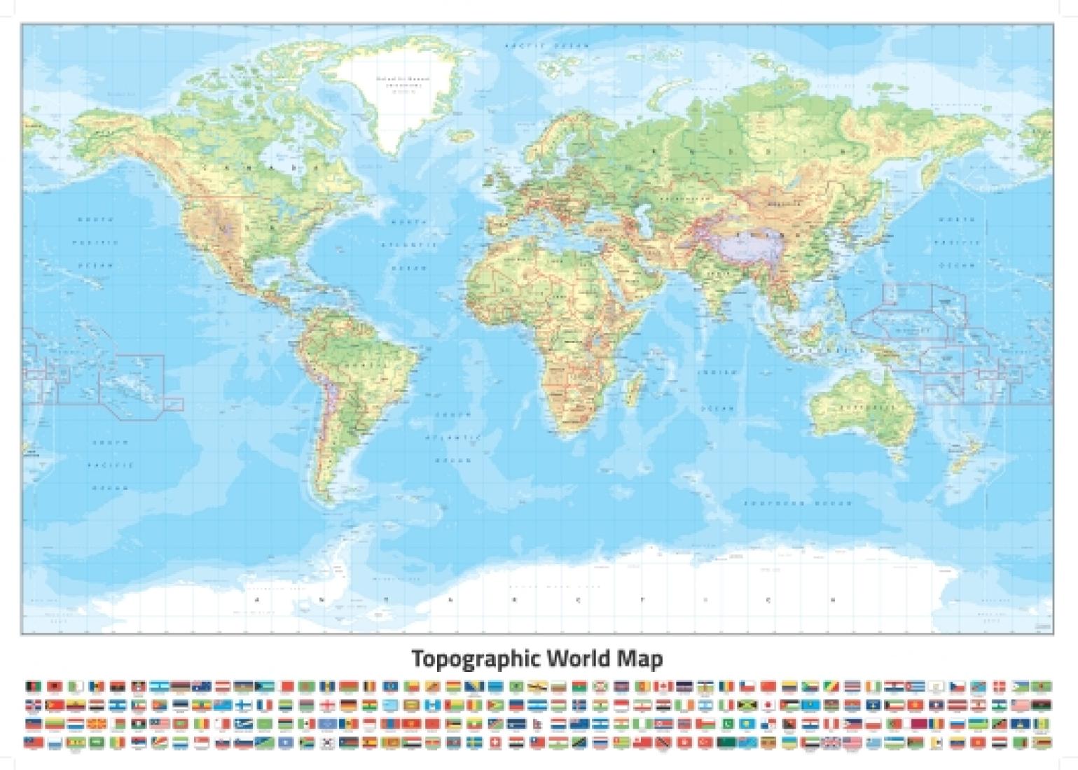 World Topographic Map
