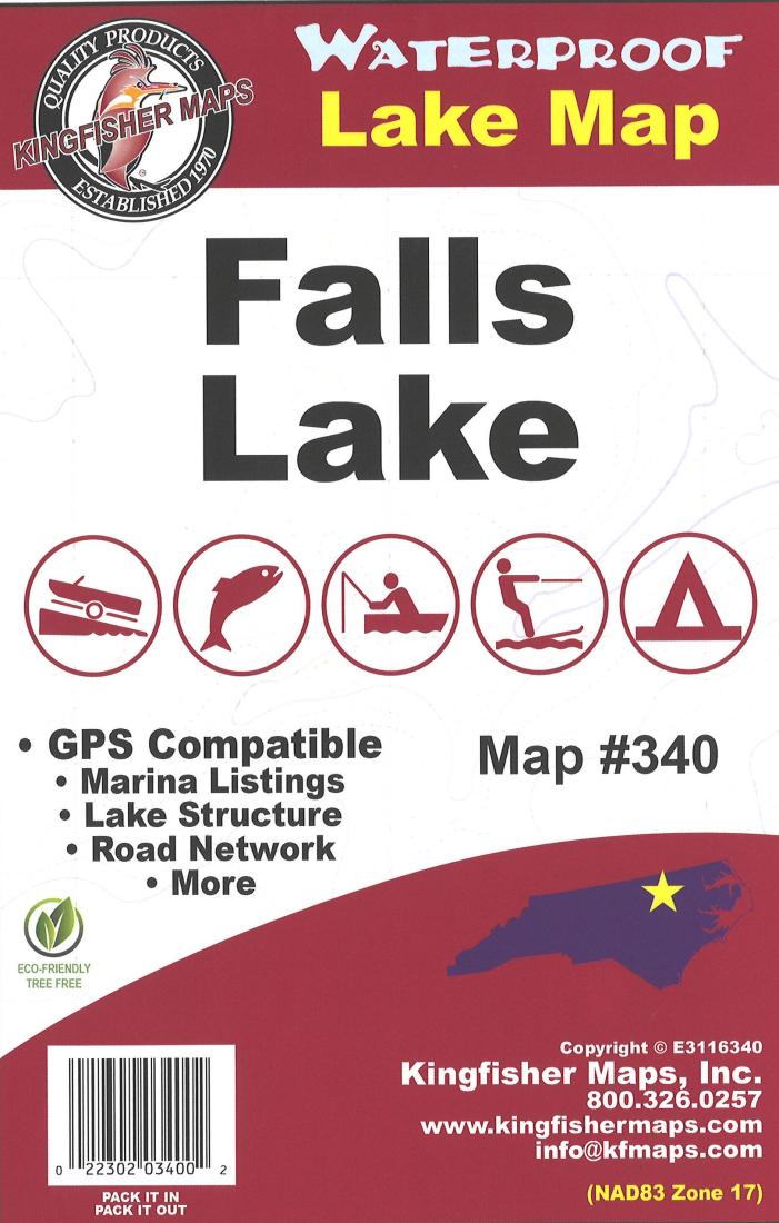 Falls Waterproof Lake Map by Kingfisher Maps, Inc.
