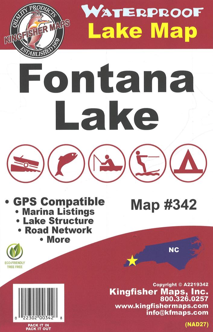 Fontana Waterproof Lake Map by Kingfisher Maps, Inc.