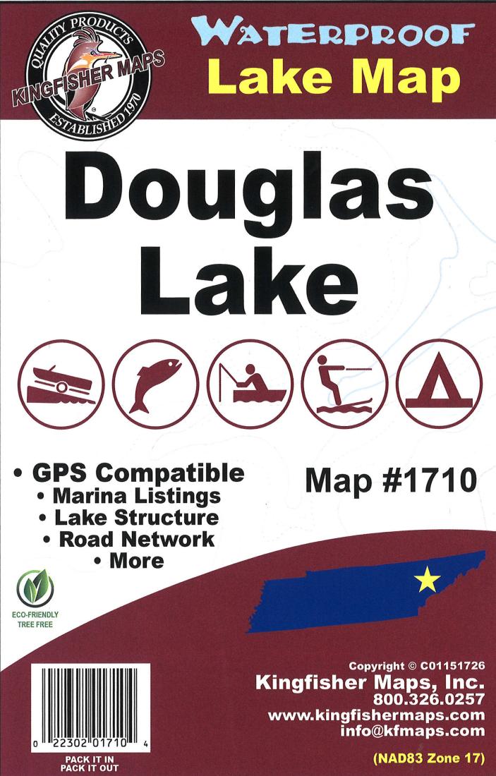 Douglas Waterproof Lake Map by Kingfisher Maps, Inc.