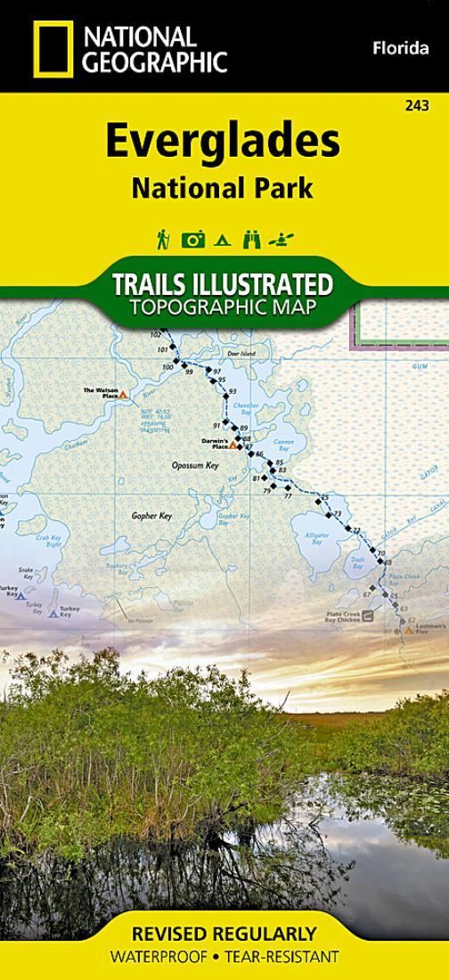 Everglades National Park, Map 243 by National Geographic Maps