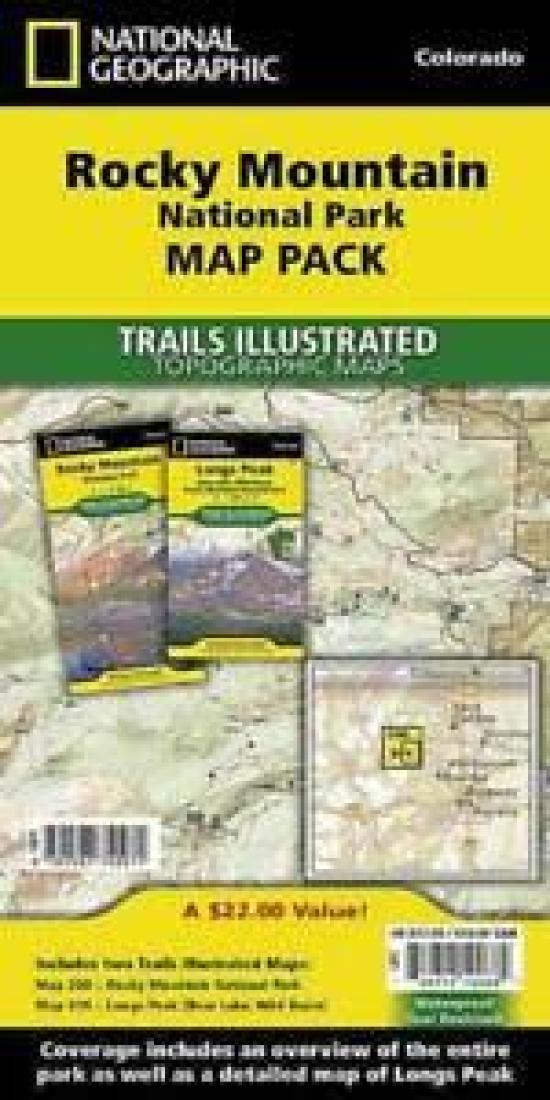 Rocky Mountain National Park, Map Pack Bundle by National Geographic Maps