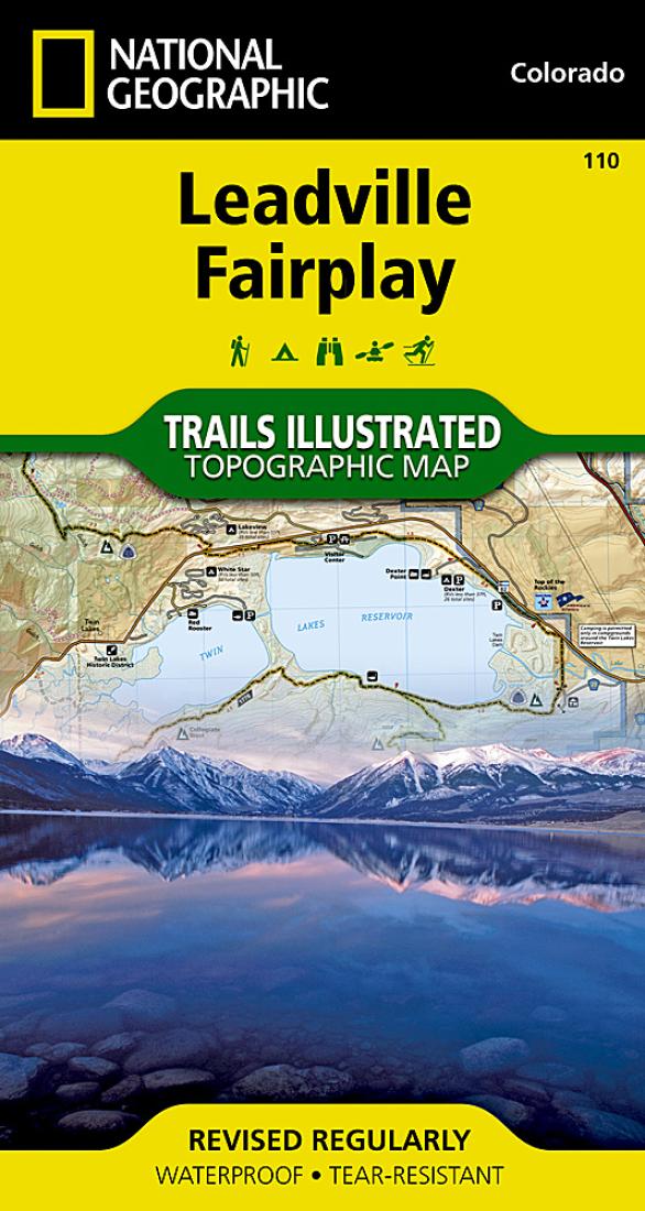 Leadville and Fairplay, Colorado, Map 110 by National Geographic Maps