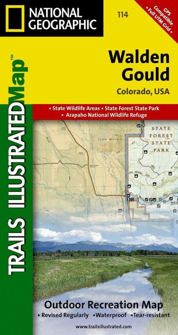 Walden and Gould, Colorado, Map 114 by National Geographic Maps