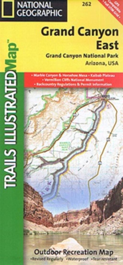 Grand Canyon, East, Map 262 by National Geographic Maps