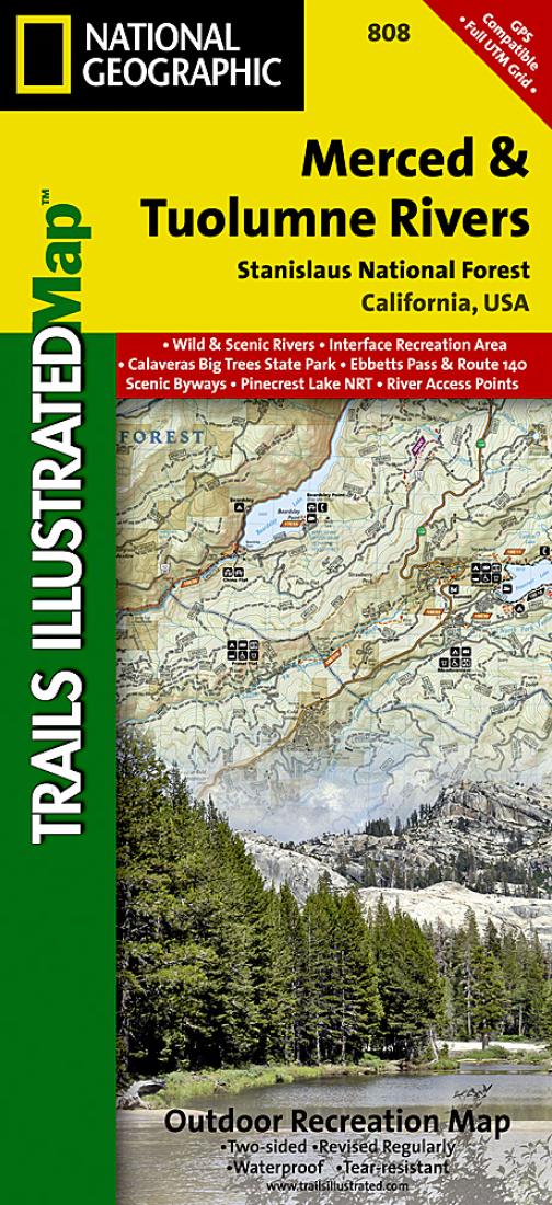 Stanislaus National Forest, Map 808 by National Geographic Maps