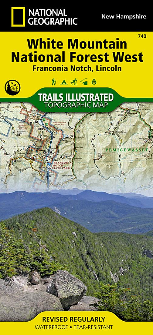 Franconia Notch, Lincon, Western White Mountains Nat'l Forest, Map 740 ...