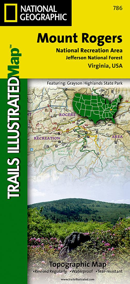 Mount Rogers National Recreation Area, Map 786 by National Geographic Maps