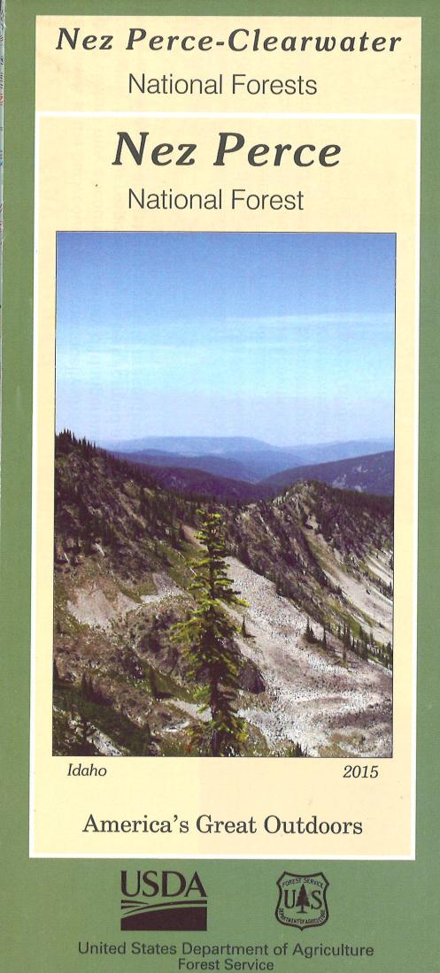 Nez Perce National Forest Map - Waterproof by United States Forest Service