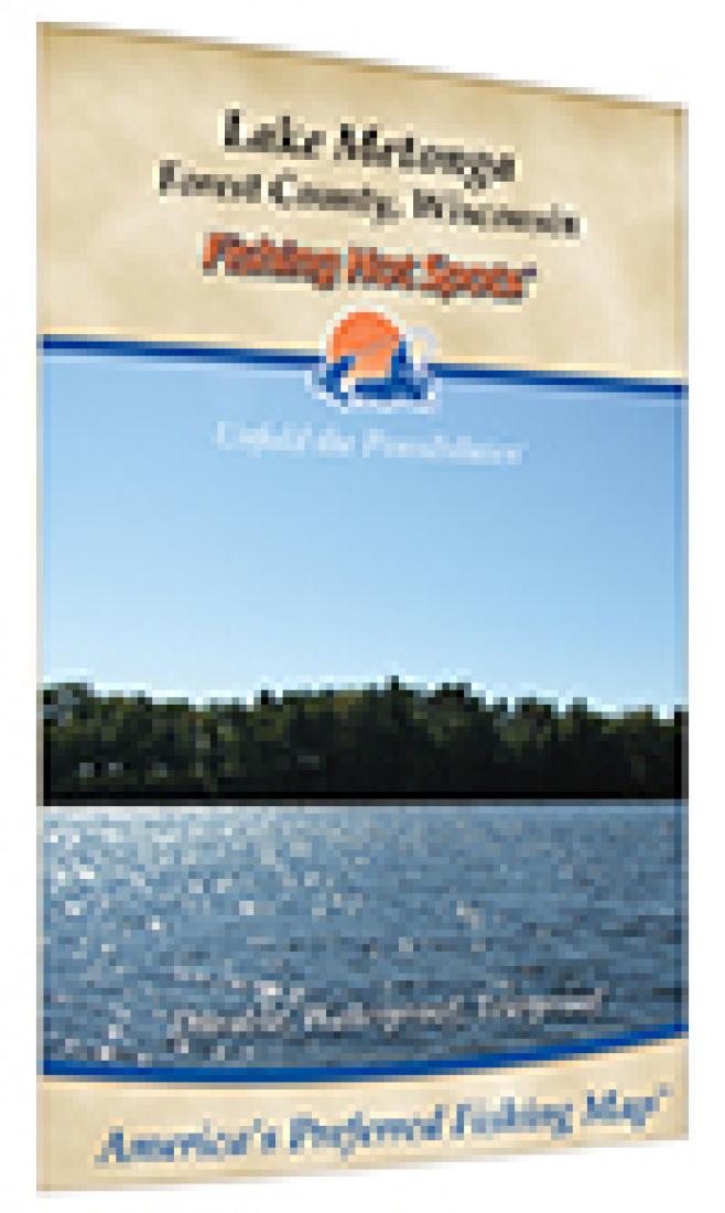 Metonga Lake Fishing Map (Forest Co) by Fishing Hot Spots
