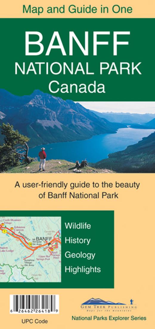Banff National Park Canada Map and Guide in One by Gem Trek