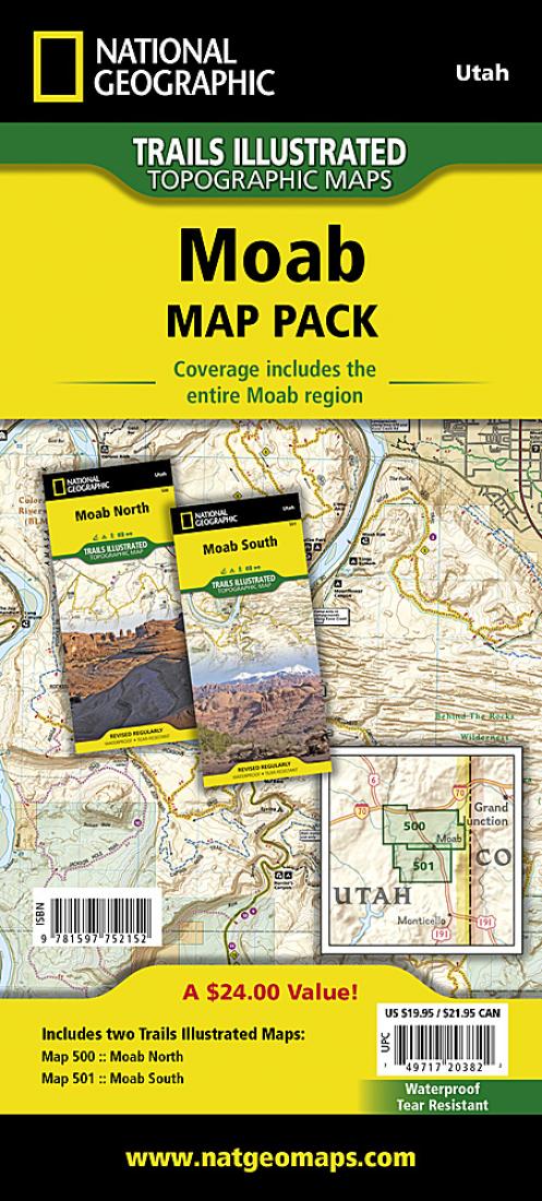 Moab, Map Pack Bundle by National Geographic Maps