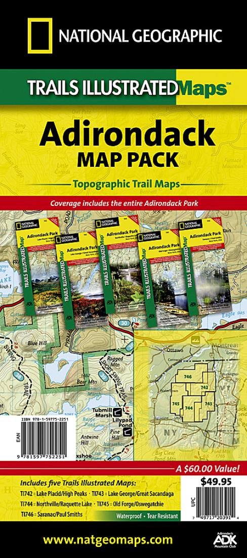 Adirondack Park, Map Pack Bundle by National Geographic Maps