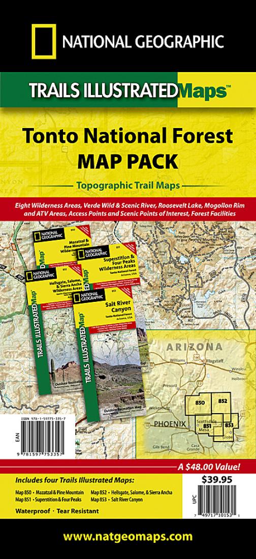 Tonto National Forest, Map Pack Bundle by National Geographic Maps