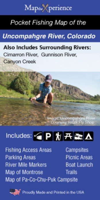 Uncompahgre River, CO Fishing Map by Map The Xperience