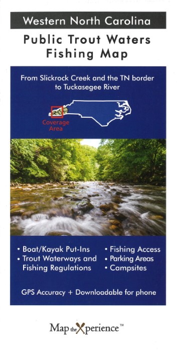 Western North Carolina Fishing Map by Map The Xperience
