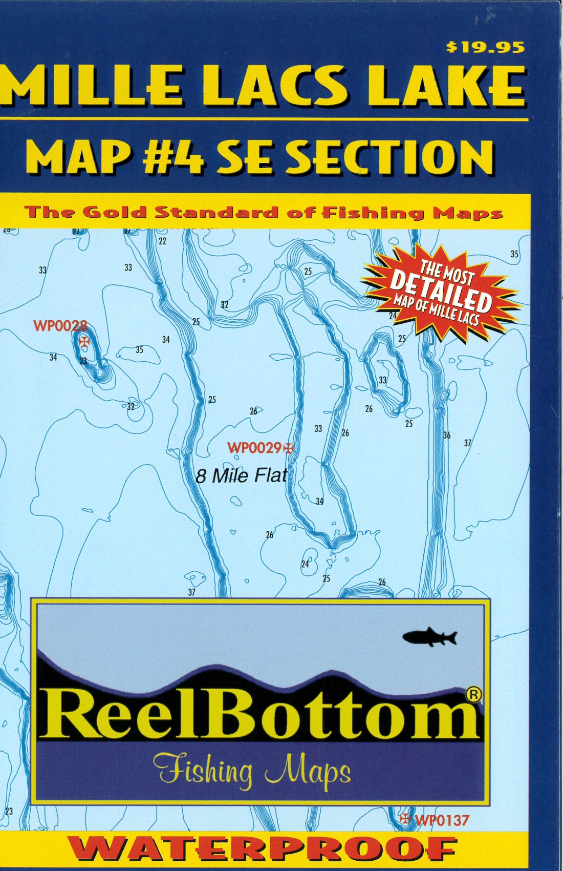 Mille Lacs Lake Map 4 SE Section by ReelBottom