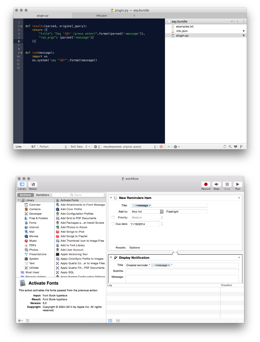 Flashlight — do anything with a keystroke