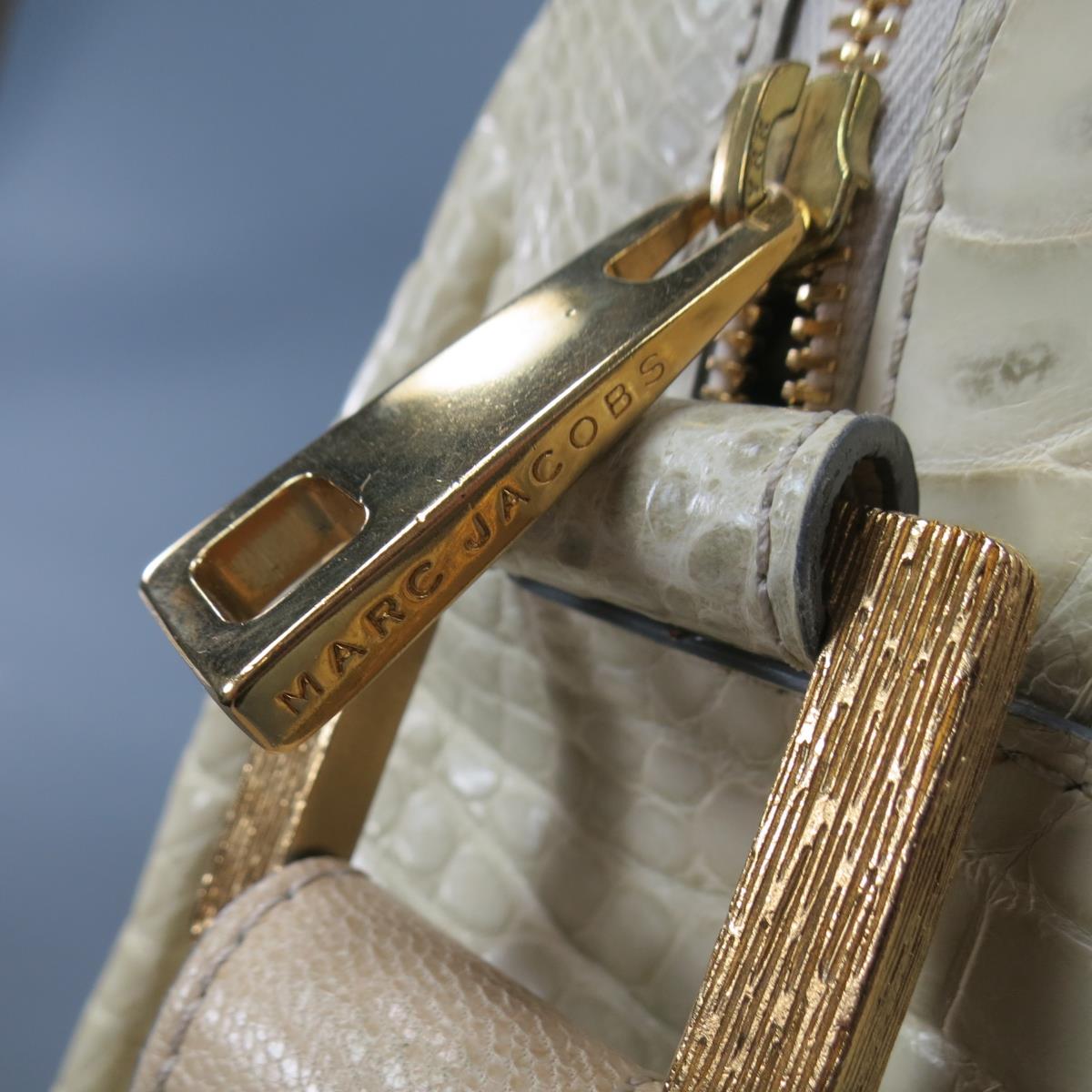 Marc Jacobs The Downtown Croc Embossed Bag In Green | SEMA Data Co-op