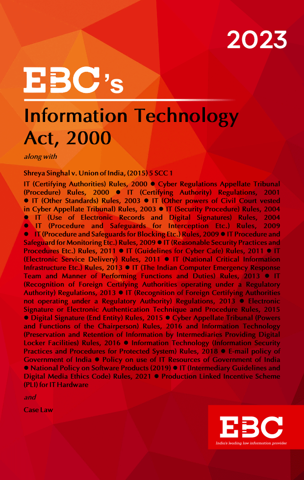 Information Technology Act, 2000Bare Act (Print/eBo - EBC Webstore