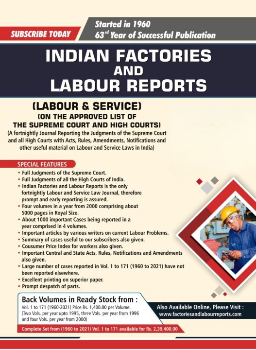 Labour Law Journal (Monthly) | LLJ 2026 Annual Subscription | 12 Issues ...
