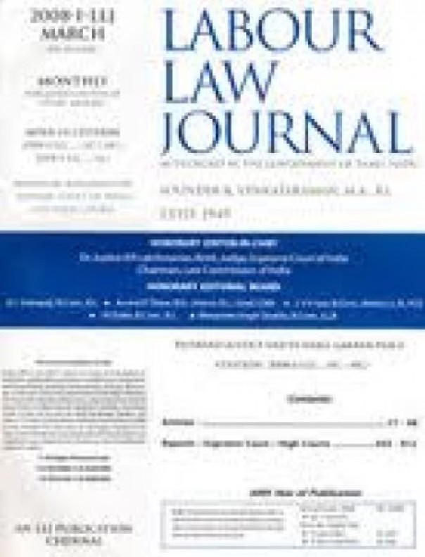 Labour Law Journal (Monthly) - LLJ 2025 Annual Subscription
