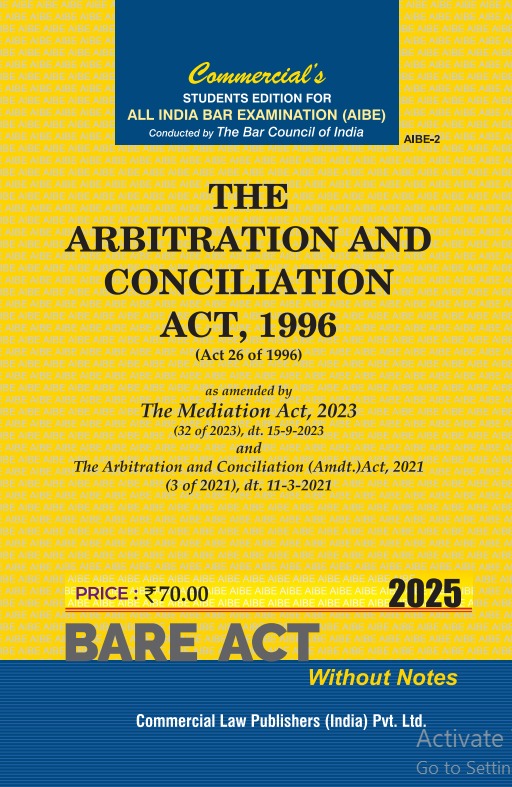 Arbitration and Conciliation Act, 1996Bare Act (Print/eBook)