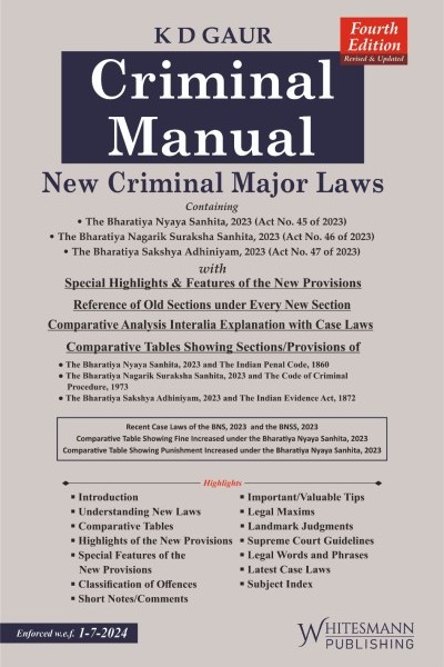 Criminal Manual: New Criminal Major Laws