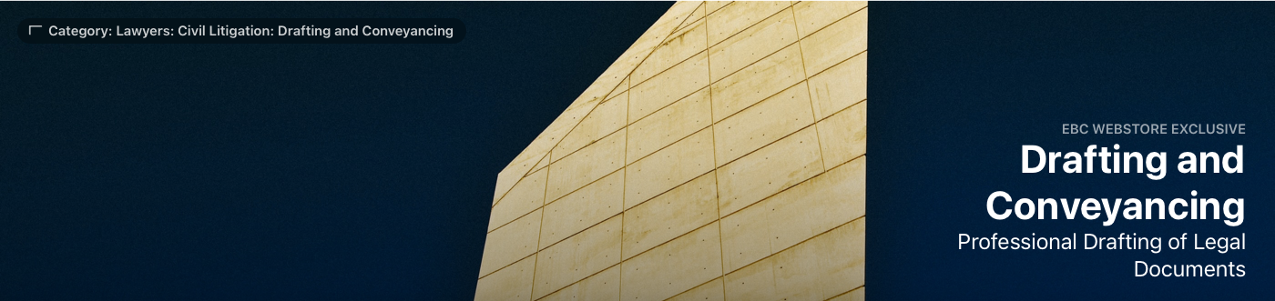 Drafting, Pleading and Conveyancing : Civil Litigation - EBC Webstore