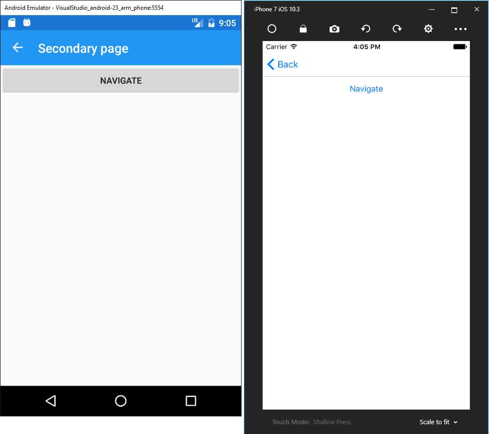 Xamarin Forms Page Types